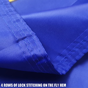 Air Force Crest Emblem Flag 3X5 Outdoor Double Sided 3ply- Heavy Duty Polyester USAF Military Flags With 2 Brass Grommets, Vivid Color And Fade Proof, UV Proof