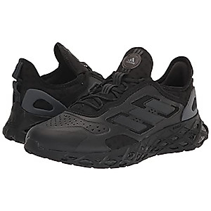 adidas Men's Web Boost Running Shoe, Black/Black Blue Metallic/Grey, 9