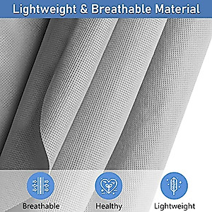 AOODA 43" Garment Bags for Hanging Clothes, Gusseted Suit Bags for Closet Storage Mens Clothes Cover with Handles for Coat, Jackets, Shirts (5 Packs)