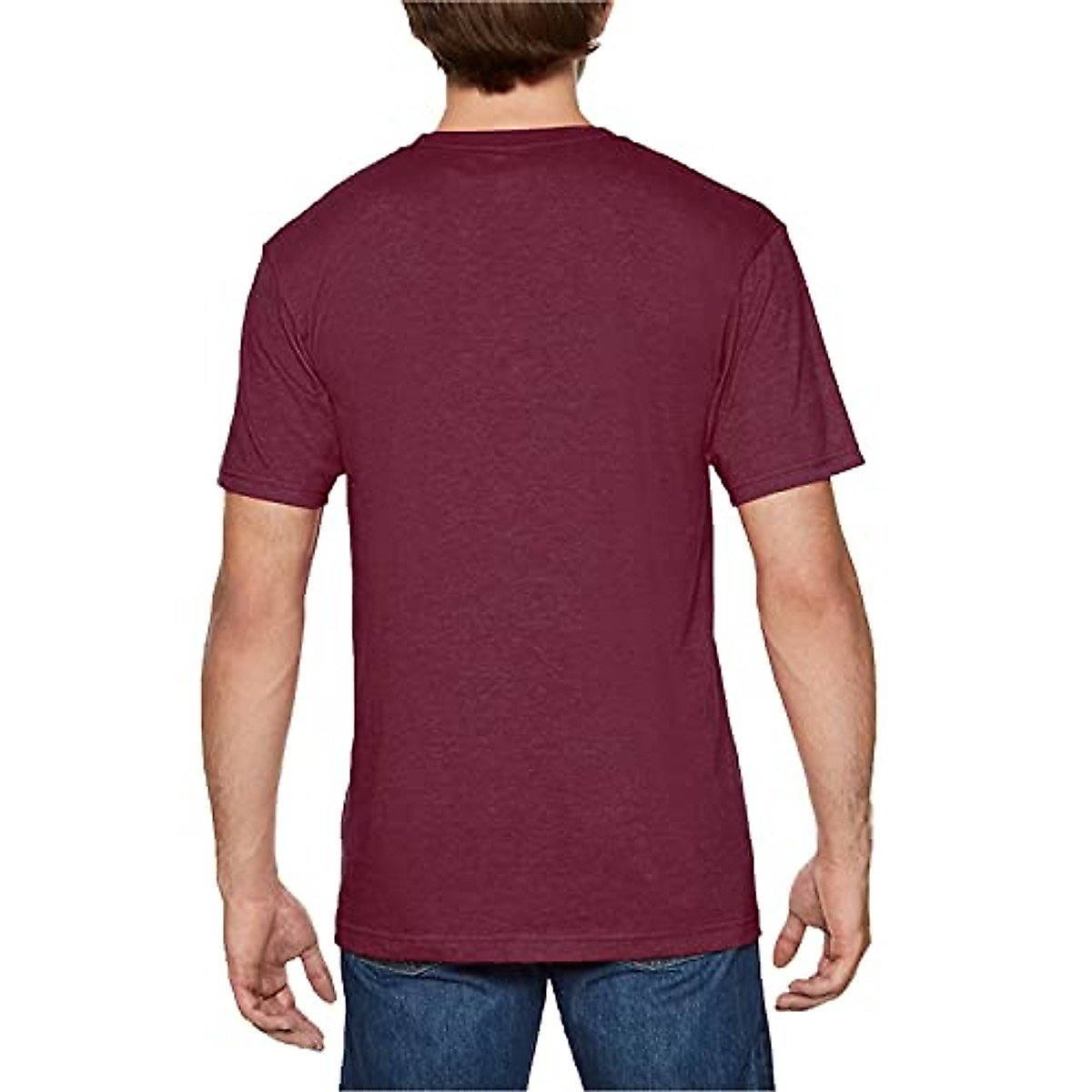 Gildan Men's Softstyle CVC T-Shirt L Maroon Mist
