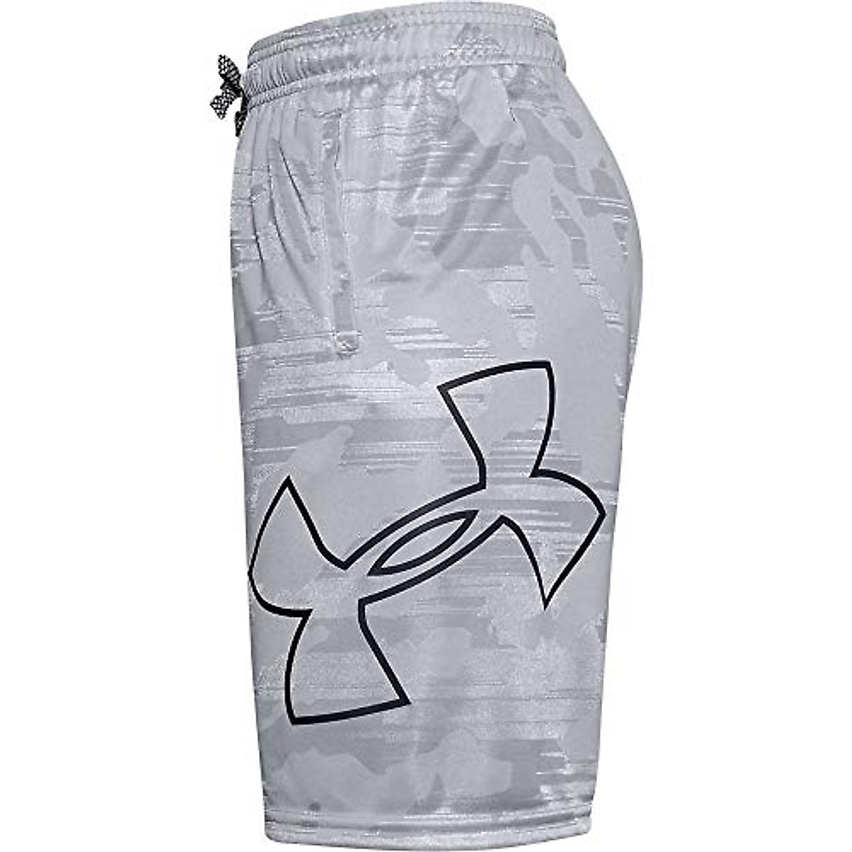 Under Armour Renegade 2.0 Jacquard Shorts, Mod Gray (011)/Black, Youth Small