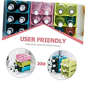 3Pcs can rack refrigerator drink organizer soda can holder refrigerator can organizer fridge beer rack wine fridge drink fridge beer storage organizer office plastic bottle drinks