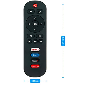 Replacement Remote fit for TCL Roku TV 55R615 75S535 32S325 75R615 75S423 49S425 65R615 32S327 75S533 65S533 65S423 65S421 55S535 65S535 43S425 55S421 55S423 40S321 40S325 65S531 75S531 55S425 43S421