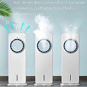 Portable air conditioner,3-IN-1 Air Cooler,cooling fan,Dual Cooling, Touchable,noise reduction wind wheel,ac unit for bedroom,humidifier,power saving,suitable for bedroom,office,RV