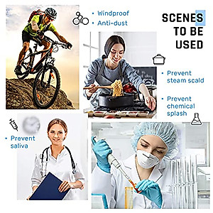 MEIGIX Anti Fog Goggle Sunglasses Unisex Visor Full Face Protective Shield Glasses Fashion Tinted Lens Eyewear (Black)