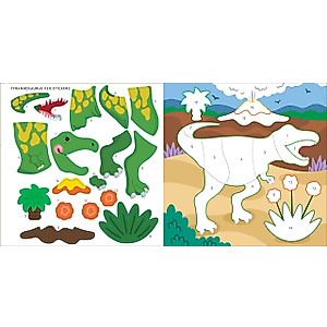 My First Color-by-Sticker Book - Dinosaurs