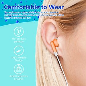 TJZXGUI 8 Pack Bulk Earbuds Headphones Wholesale Earphones Disposable Ear Buds Bulk Headphones for School Classroom Students (Multi Colored)