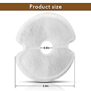 Cat Water Fountain Filters, Multiple Filtration Pet Water Fountain Replacement Filter,8 or 12 Packs of Cotton Activated Carbon Cat Fountain Filters (Filter 4 Pack)