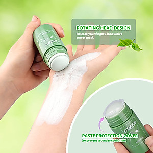 30Pcs Collagen Face Mask Skin Reborn Cooling Mask, Essential Lifting Firming Anti Aging Moisturizing Face Care Gel Cream, Portable Packaging for Women & Men (2Pcs Green Tea Mask)