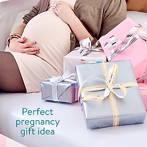 Navaris Baby Keepsake Box - Baby Memory Box for Keepsakes - Storage with 9 Drawer Compartments for Boy or Girl 13" x 10" x 7.1" - Hot Air Balloons