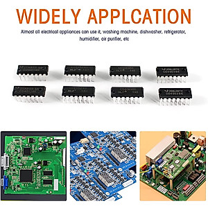 gande IC Kits 40PCs/Lot Integrated Circuit Logic IC Kit CD4011 CD4069 CD4052 CD4053 DIP Electronic Component with chipset (Color : Cd4011-10pcs)