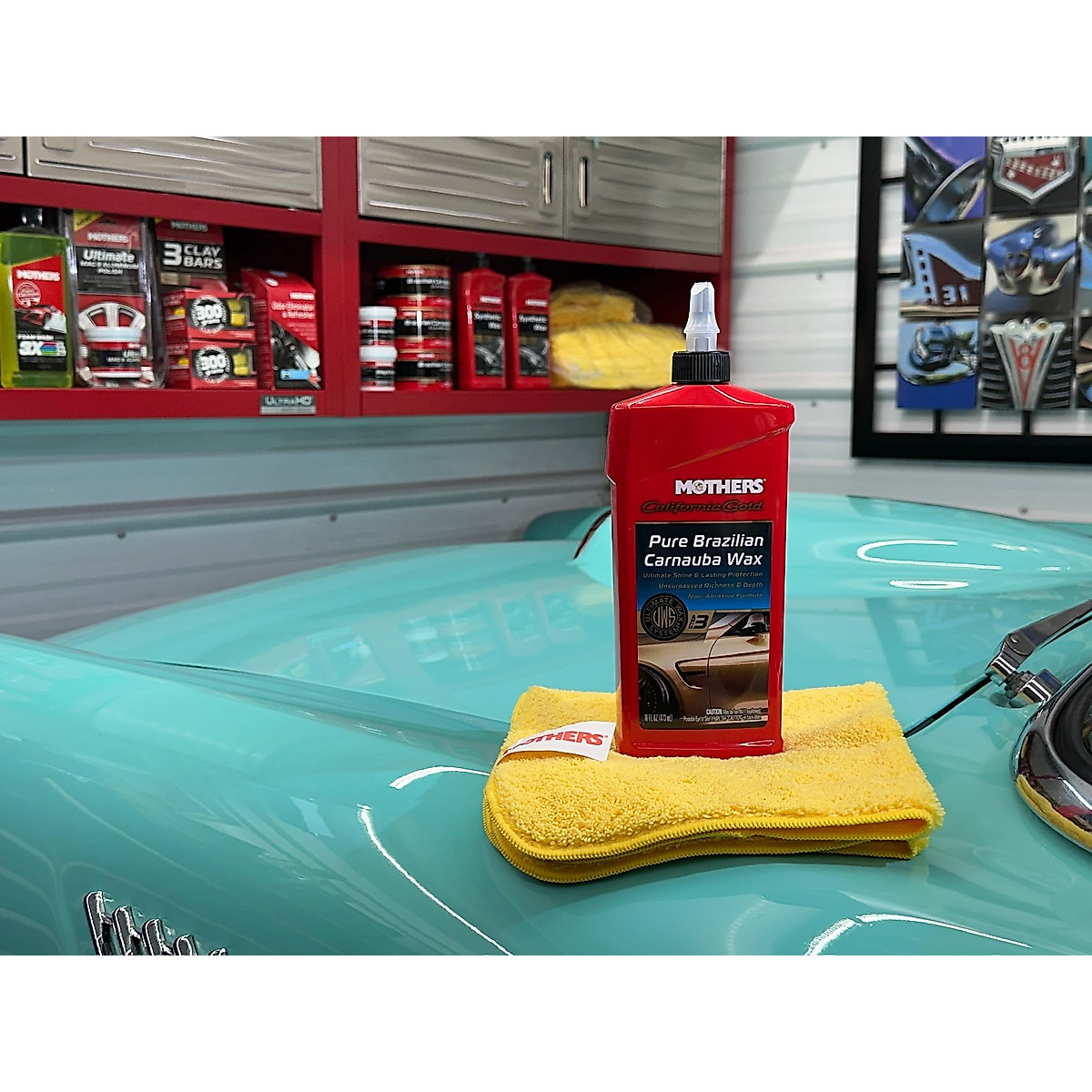 Mothers 05750 California Gold Pure Brazilian Carnauba Liquid Wax (Ultimate Wax System, Step 3) - 16 oz.