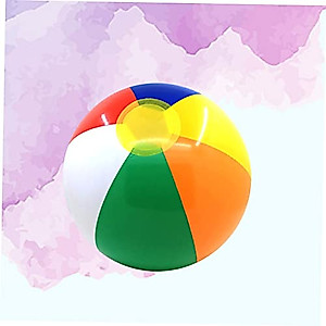 ibasenice 6 Pcs Summer Toys for Kids Inflatable Toy Water Pool for Kids Water Balls Beach Inflatables Beach Ball Inflatable Beach Ball Inflatable Ball Rainbow Ball Kids Ball Water Child