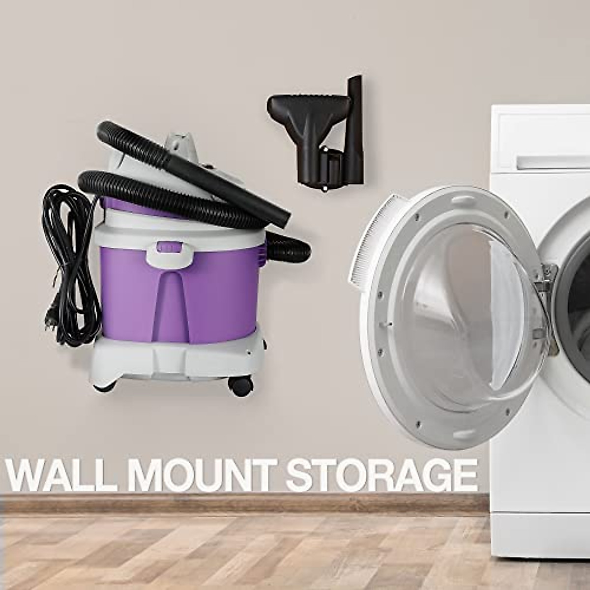 Shop-Vac 4 Gallon 4.5 Peak HP All Around EZ Series Wet/Dry Vacuum, Portable Compact Shop Vacuum, 3 in 1 Function with Wall Bracket & Attachments for Home, Apartment, Vehicles & Workshops. 5895400