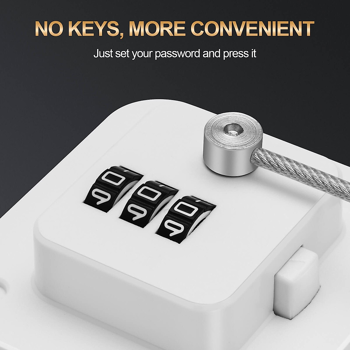 2 Pcs High-end Fridge Lock, Keep Your Food and Kids Safe with Our Refrigerator Lock - No Keys Needed, Combination Lock for Fridge, Pantry, and Cabinet (Pads Size: 2.6 x 2.6 in)