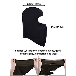 Tatuo 6 Pcs Ski Mask Full Face Cover Balaclava Summer Neck Gaiter Scarf UV Protection for Men Outdoor Cycling Running Hood(Retro Color)