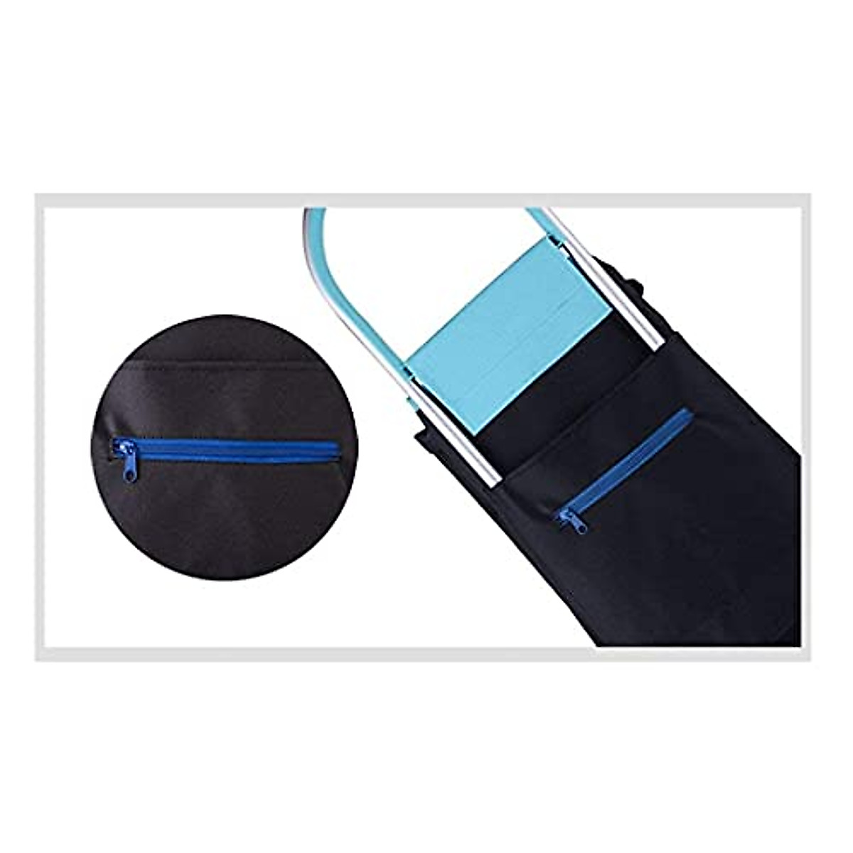 Shopping Trolley on Wheels Multi Function Shopping Cart Aluminum Alloy Cart/Luggage Cart/Trolley/Portable Cart/Folding Trolley/Ad 15 Kg Storage Hand Trucks,