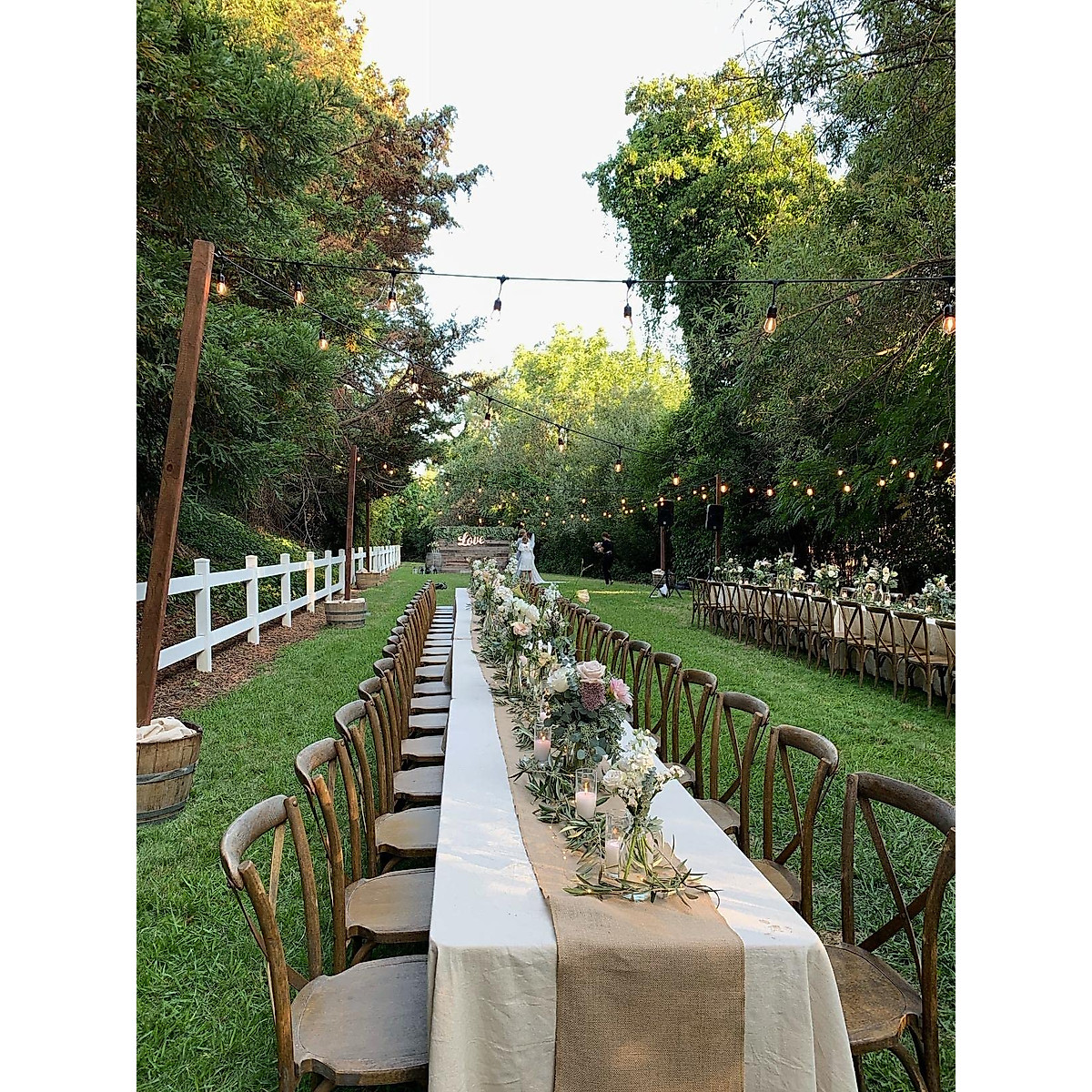 10 Inch* 15 Feet Gardening Burlap Roll - Natural Burlap Fabric, Burlap Table Runners High Density Jute Fiber Material for Decorations, Center Pieces for Home, Rustic Party Décor