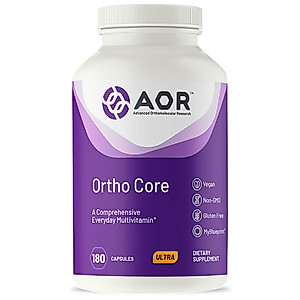 AOR, Ortho Core, Nutritional Support for Foundational Health and Energy, Multivitamin and Mineral Supplement, Vegan, 30 servings (180 capsules)