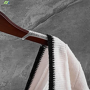 NaienCraft, Pack 100 Non-Slip Rubber Clothing Hanger Grips Silicone Shoulder Grip Clothes Hanger Strips for Wood and Plastic Hangers Hanging Accessories Clear