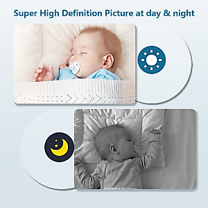 2K Baby Monitor Camera with Phone App, 5G WiFi Security Camera Indoor, 360 PTZ Home Camera for Pet, Color Night Vision, 2-Way Audio, Motion Detection