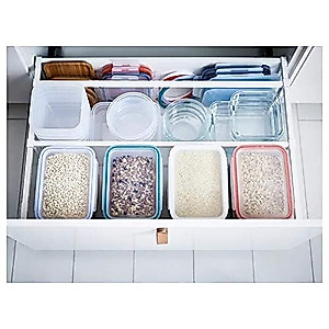 IKEA 365+ Polypropylene Leak-proof Microwave Safe square-shaped Food Container With Lid - 750 ml, Transparent