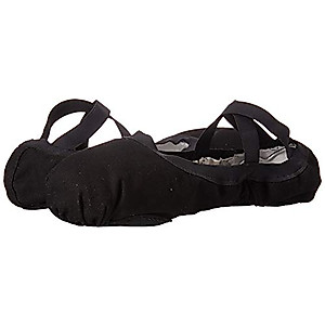 Bloch womens Pro Elastic dance shoes, Black, 6.5 Wide US