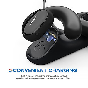 TUSITA Magnetic Charger Charging Base Compatible with Bose Sport Open Earbuds - 1M