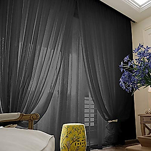 Shatex Mosquito Netting 5'x15' Insect Pest Barrier Netting for Outdoor/Bed/Wedding,Black