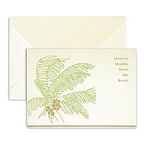 Merchants Palm Tree Thank You Cards - Pack of 24-5" x 3.5"