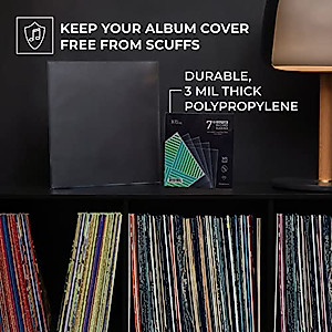 BIG FUDGE 25x Vinyl Record Outer Sleeves 12" LP | Durable & Wrinkle-Free | Crystal Clear & Made from High-Density Polypropylene | 3 mil Thick, 12.75” x 12.75” | Fits Most Gatefolds and Double LPs