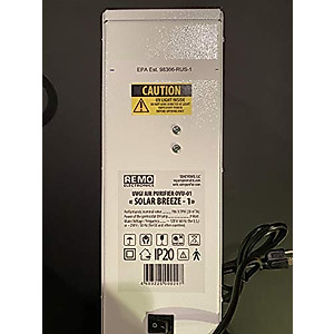 SOLAR BREEZE-1 UV Air Recirculator Purifier & Sanitizer Germicidal Low Noise