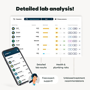 Advanced Spring Water Test Kit | Full Tap Score Report | EPA Certified Drinking Water Labs | #1 Best Home Water Test 2021-24 NYT Wirecutter | 100% Unbiased