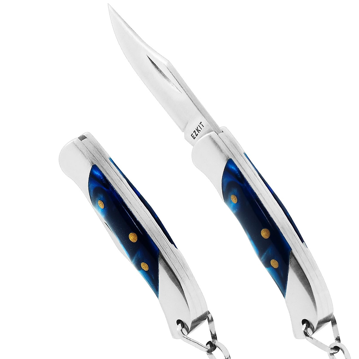 EZKIT Small Pocket Knife, EDC Pocket Knife, D2 Stainless Steel and Wood Handle, Small Knife, Blade Length 1.5in