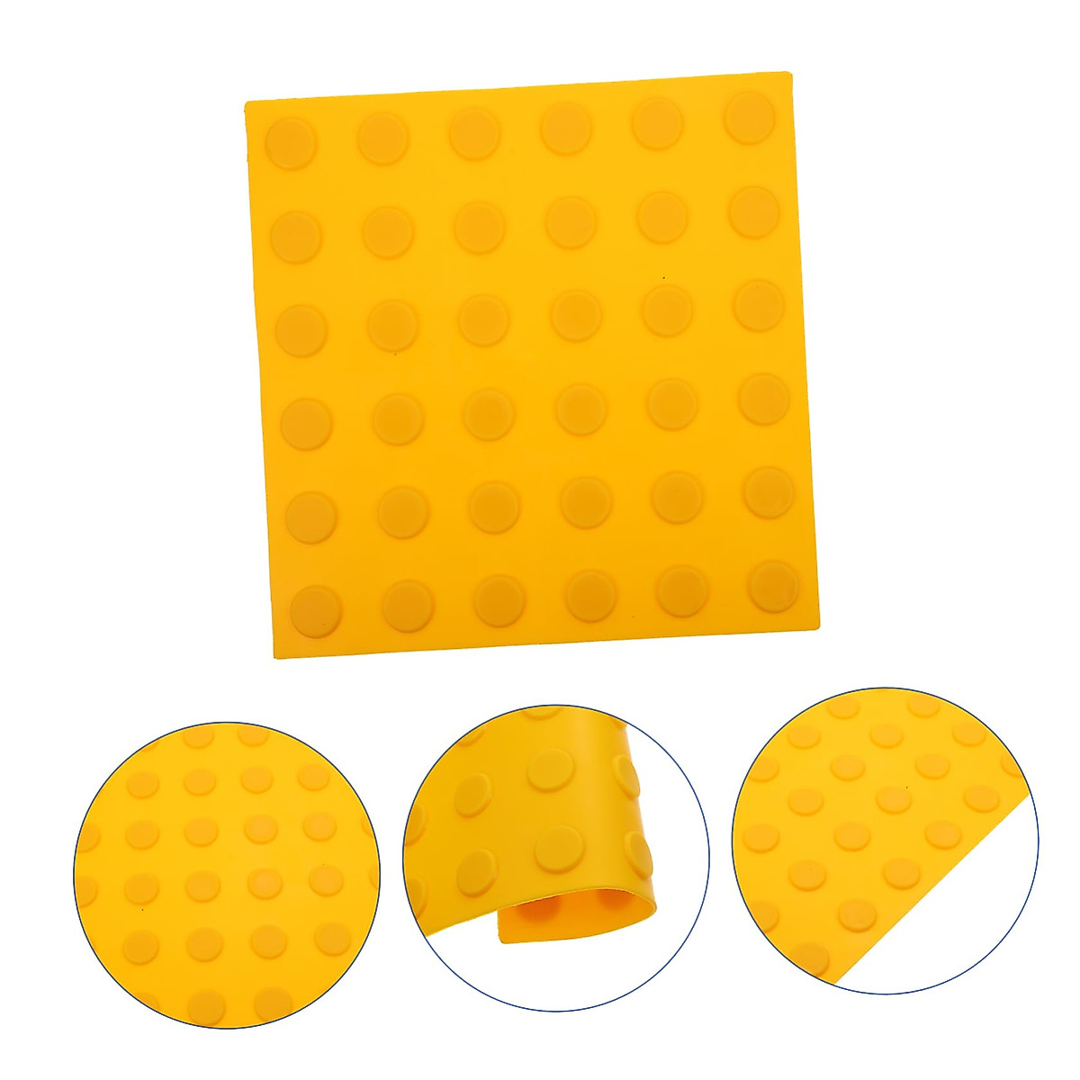 BESPORTBLE 10 Pcs Blind Brick Outdoors Stickers Decorative Blinds Decorative Stickers Tactile Paving Tiles Plastic Blind Floor Tiles Blind Tracks Brick Practical Blind Brick Blind Road Supply