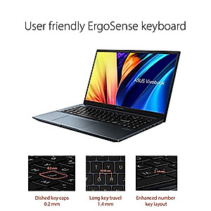 ASUS Vivobook Pro 15 Laptop, 15.6” FHD Display, AMD Ryzen 9 7940HS Mobile CPU, NVIDIA® GeForce® RTX™ 4060 Laptop GPU, 32GB RAM, 1TB SSD, Windows 11 Home, Quiet Blue, M6500XV-EB96