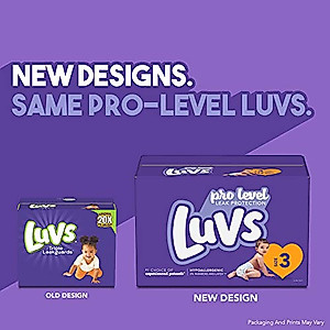 Luvs Pro Level Leak Protection Diapers Size 5 19 Count