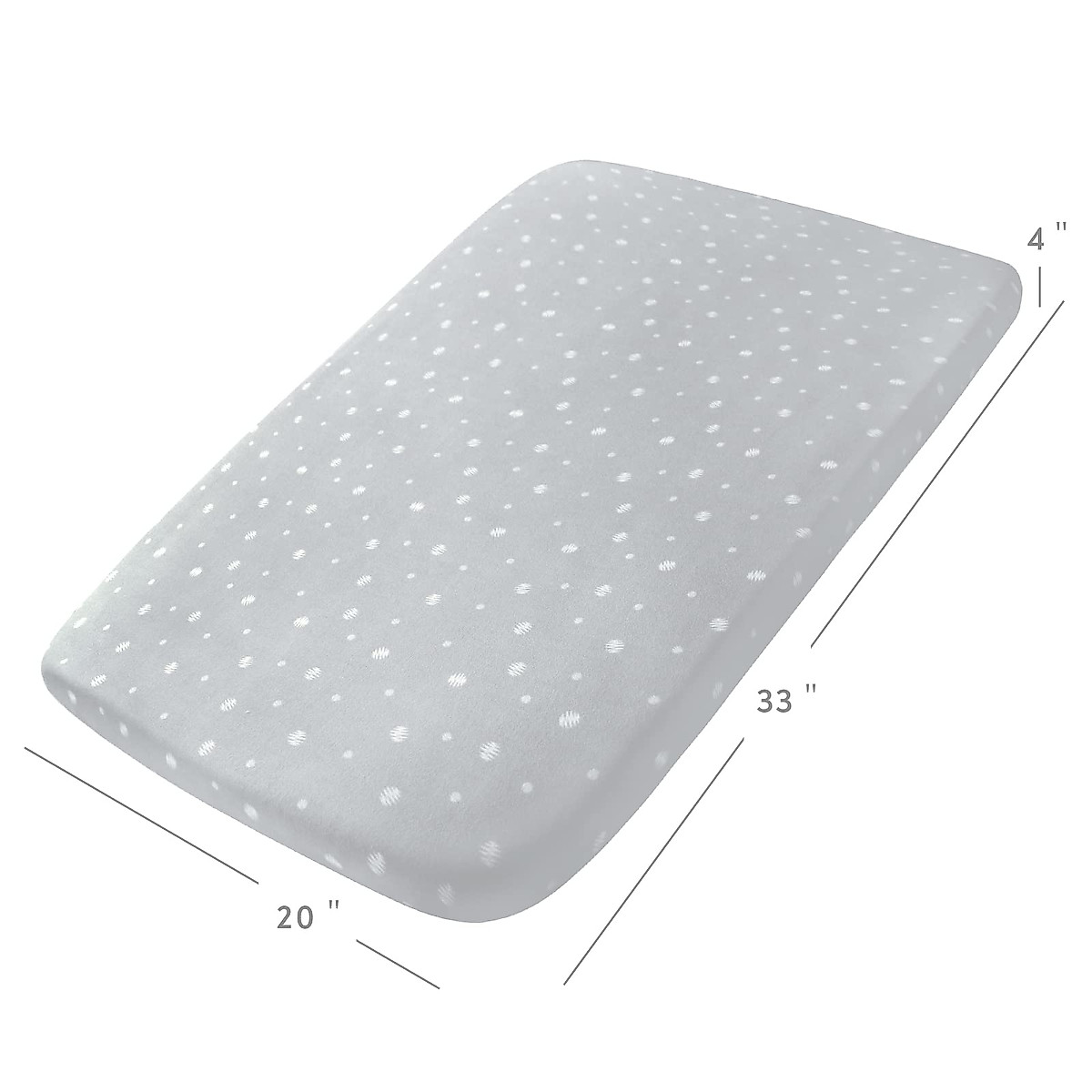 Stretchy Bassinet Sheets 2 Pack 33" x 20"-Fit for Mika Micky, Baby Delight, Dream On Me, ANGELBLISS, Papablic, Koola/KoolerThings, AMKE, Nordmiex 3 in 1,Maxi-COSI Bassinet Bedside Sleeper, Ultra Soft