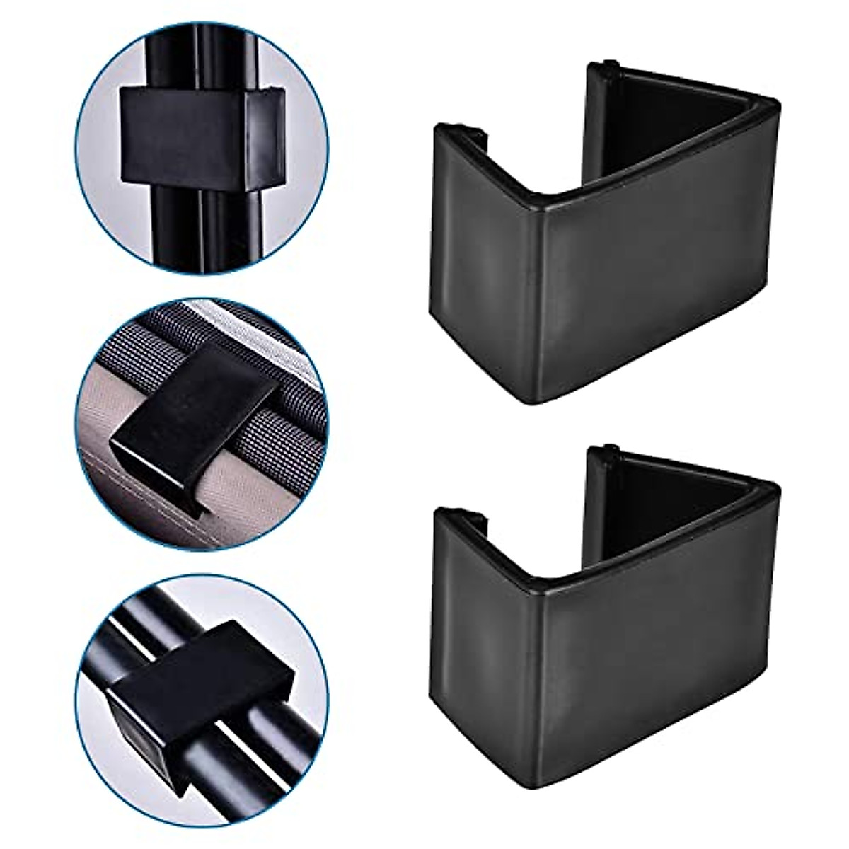 Eagles 10 Pieces Outdoor Furniture Clips, (5PCS 6cm + 5PCS 4.25cm) Patio Sofa Clips Rattan Furniture Clamps Wicker Chair Fasteners, Strong Connectors for Polyrattan Garden Furniture Set