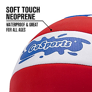 GoSports Pro Neoprene Pool Volleyball 2 Pack, Waterproof Volleyballs with Ball Pump