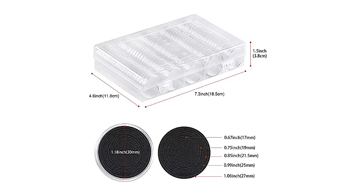 Premium Coin Capsules 30mm with Organizer - Protect & Display Coins