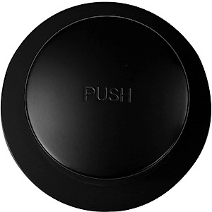 Westbrass D93-62 1-1/2" Coarse Thread Tip-Toe Bathtub Drain Plug Trim Set with One-Hole Overflow Faceplate, 1-Pack, Matte Black