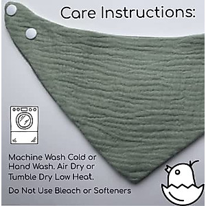 Jane and Kate - Baby Bibs 100% Cotton Newborn Toddler Drool Cloth Bibs For Unisex, Boy, Girl 0-18 Months | Muslin Bandana With Snaps Teething Bibs | Multi Pack Set Of 10 Plain Solid Colors