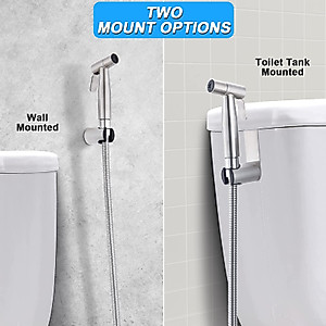 YA MI Multifunctional hand-held Bidet Spray, bathroom diaper shower, spray, hose and accessories - bidet hand-held toilet sprinkler with dual spray function(One pack)