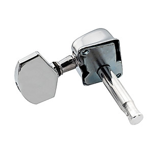 Musiclily 3L+3R Semi-closed Guitar Tuners Guitar String Tuning Pegs Keys Machine Heads Set for Epiphone Les Paul SG Style Electric Guitar or Acoustic Guitar Replacement, Chrome