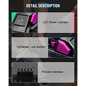 48-11-1812 12.0AH Replacement for Milwaukee 18V Battery Compatible with Milwaukee 18V Battery 12.0Ah High Output Battery 48-11-1850 48-11-1815 48-11-1860 48-11-1890 48-11-2230 48-11-2830(Red)