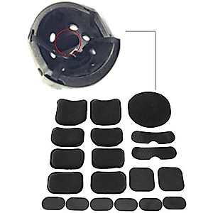 Hunting Explorer Tactical Airsoft Helmet Pads EVA Foam, 19pcs/Set Helmet Replacement Foam Padding Kits Set Accessories Mats for Fast/Mich/ACH/USMC/PASGT Helmet