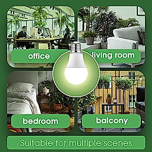 Grow Light Bulbs, Briignite LED Grow Light Bulb A19 Bulb, Full Spectrum Grow Light Bulb, Plant Light Bulbs E26 Base, 11W Grow Bulb 100W Equivalent, Grow Light for Indoor Plants, Seed Starting, 2Pack