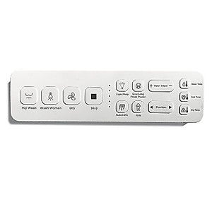 WLJBIDET Bidet Remote Control Replacement for WLJBIDET Smart Bidet Toilet Seat, Compatible Series U7, O7, S7, O71V with Mounting Bracket, White