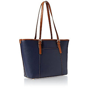 Anne Klein Womens Classic Ak Perfect tote, Distant Mountain/ Brownie, One Size US